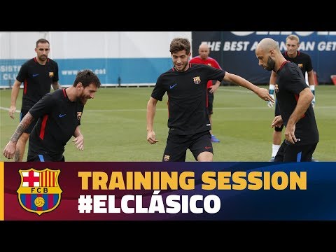 Final workout before the Spanish Super Cup