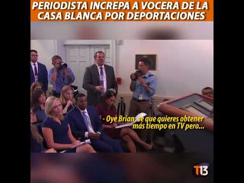 Periodista de CNN discute con vocera de la Casa Blanca por deportaciones