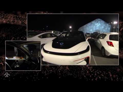 Self Parking demo of Faraday Future 'FF 91' on CES 2017