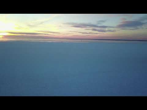 Cape Cod Bay frozen winter 2018