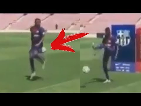 DEMBELE CRAZY FAILS during his presentation to FC Barcelona 28/08/2017