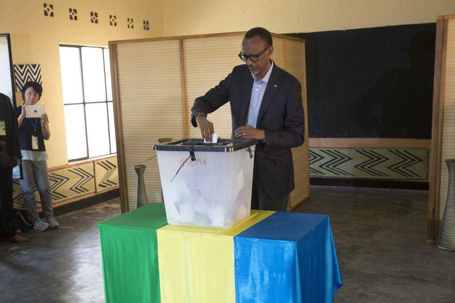 Presidente de Ruanda se reelige por tercer periodo