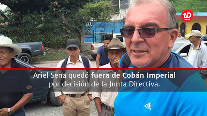 Ariel Sena fuera de Cobán