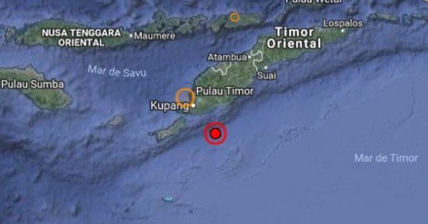 Sismo de magnitud 6,2 sacude el mar de Timor, en Indonesia