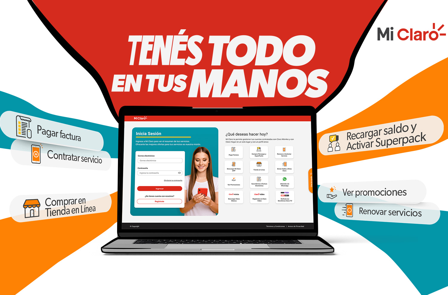 Con Mi Claro tienes más funciones