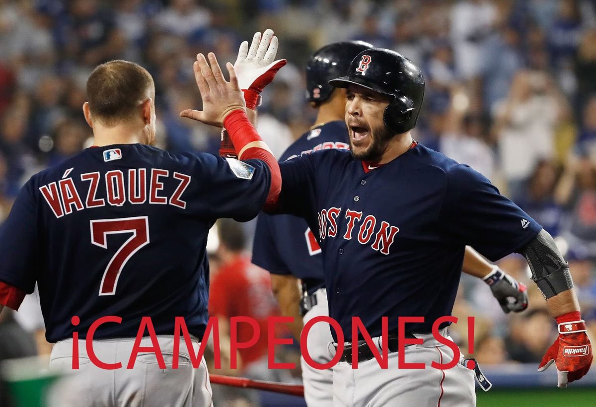 Los Medias Rojas de Boston se coronan campeones