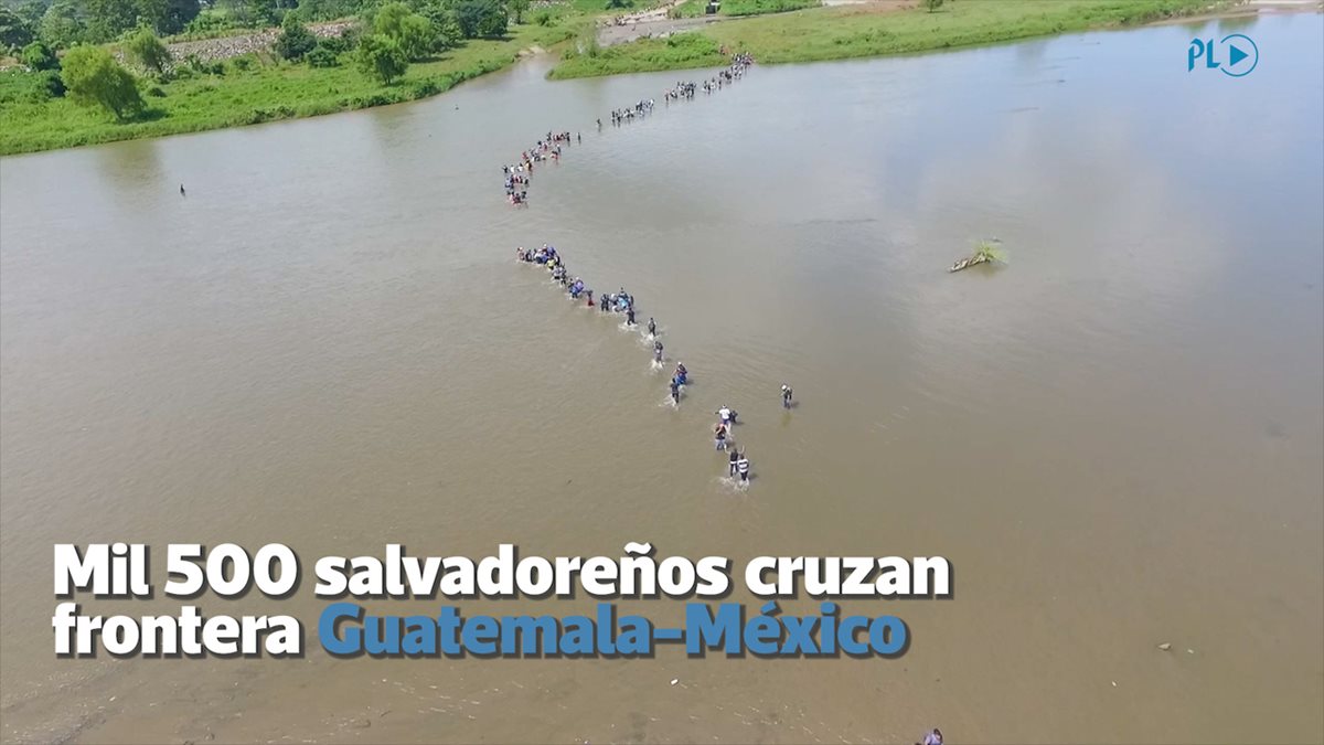 Cientos de salvadoreños cruzaron río Suchiate entre Guatemala y México ...