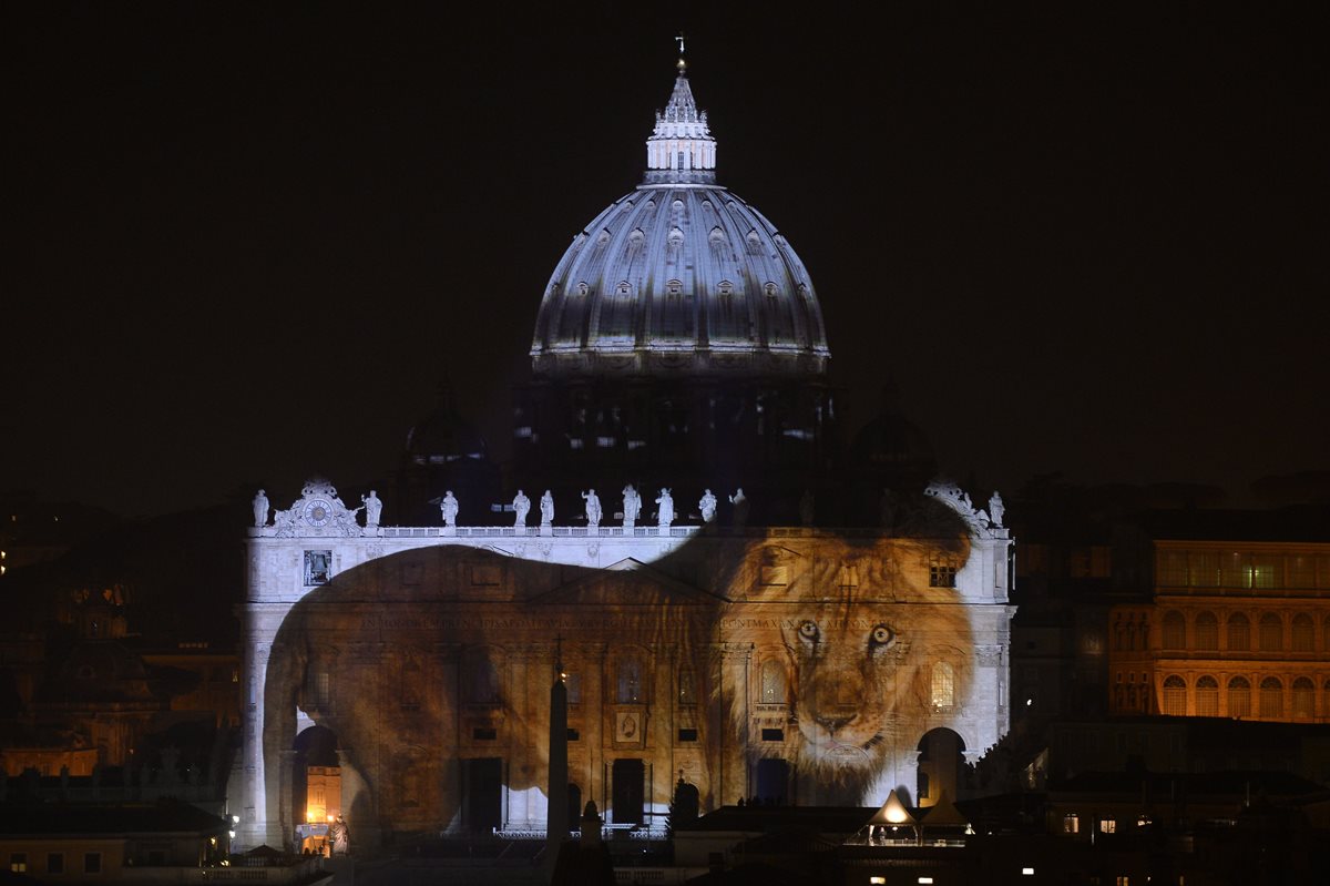 El Vaticano se tiñe de luz y color por el medio ambiente