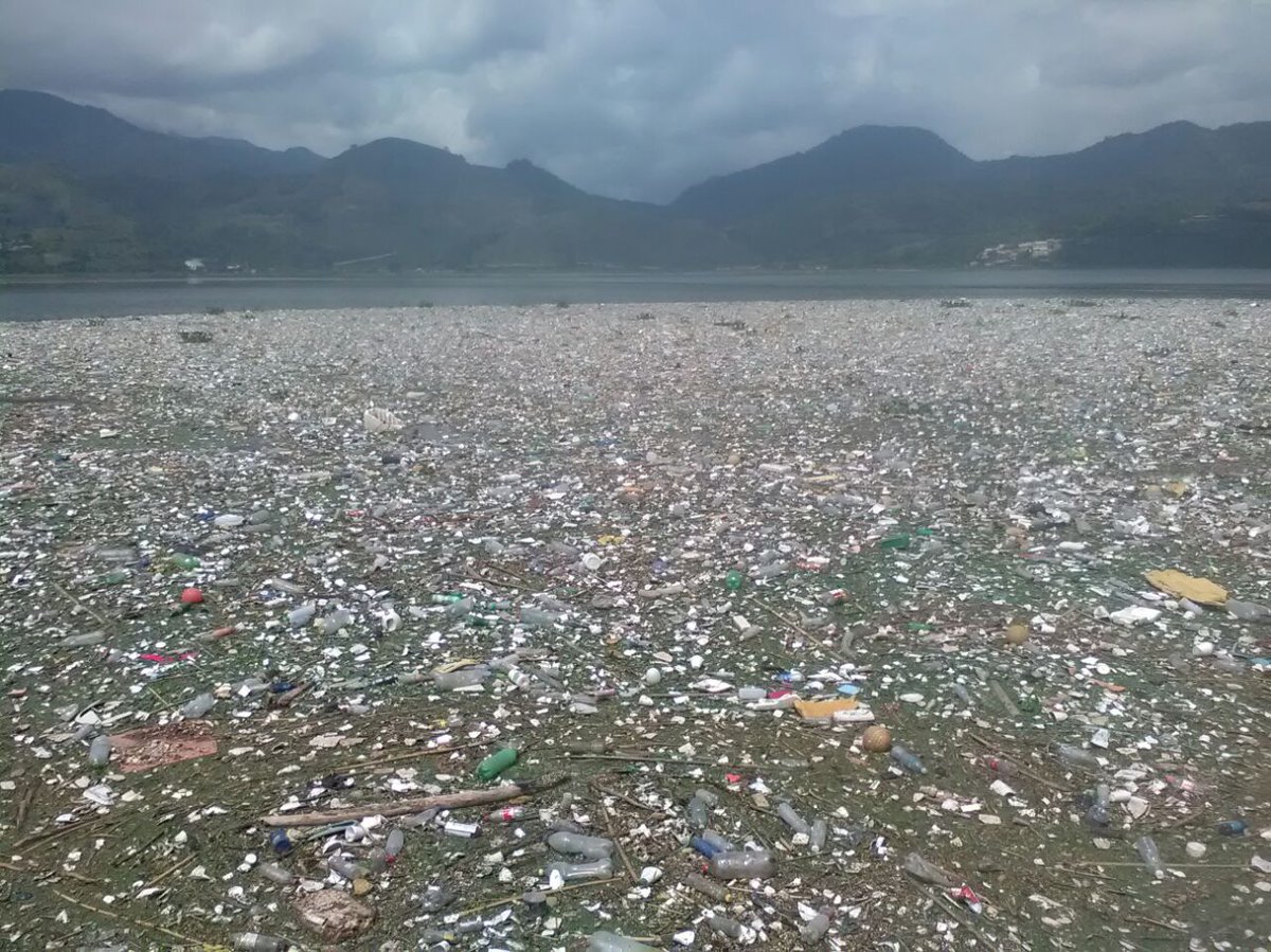 Contaminación del Lago de Amatitlán sale a relucir luego de la lluvia
