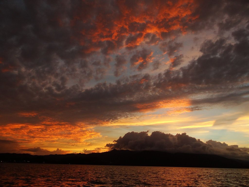 Colorido atardecer que regala paz