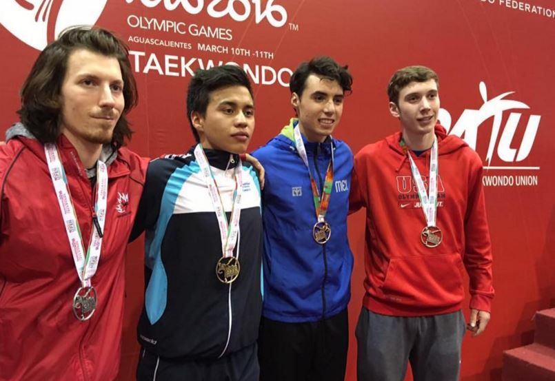 Rodas gana el oro en el Abierto de taekuondo en México