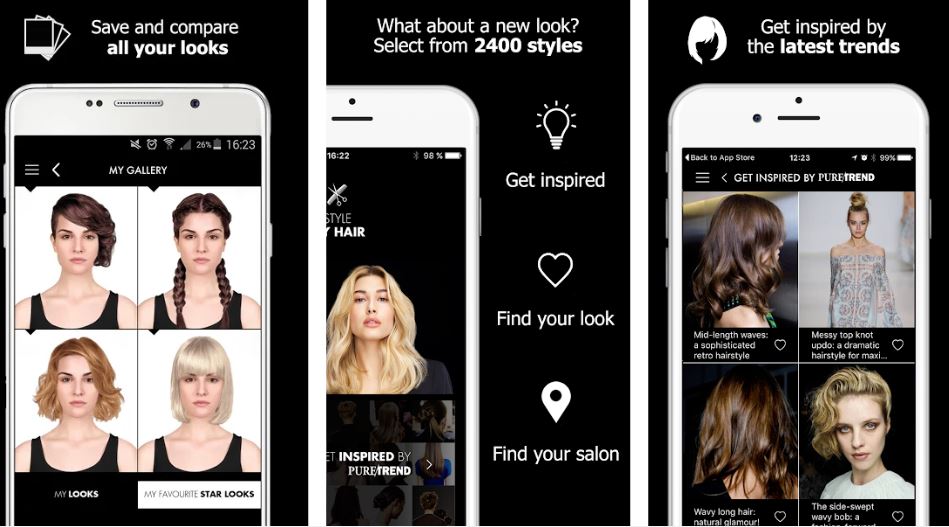 Aplicaciones que le ayudan a previsualizar un cambio de look