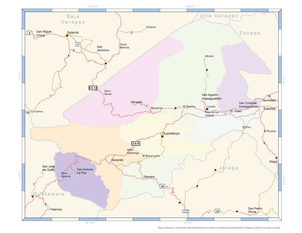 Mapa de Guatemala y sus departamentos por regiones – Prensa Libre