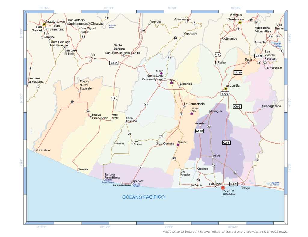 Mapa de Guatemala y sus departamentos por regiones – Prensa Libre