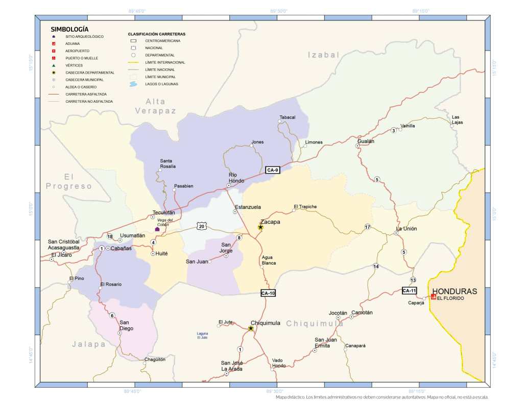 Mapa de Guatemala y sus departamentos por regiones – Prensa Libre