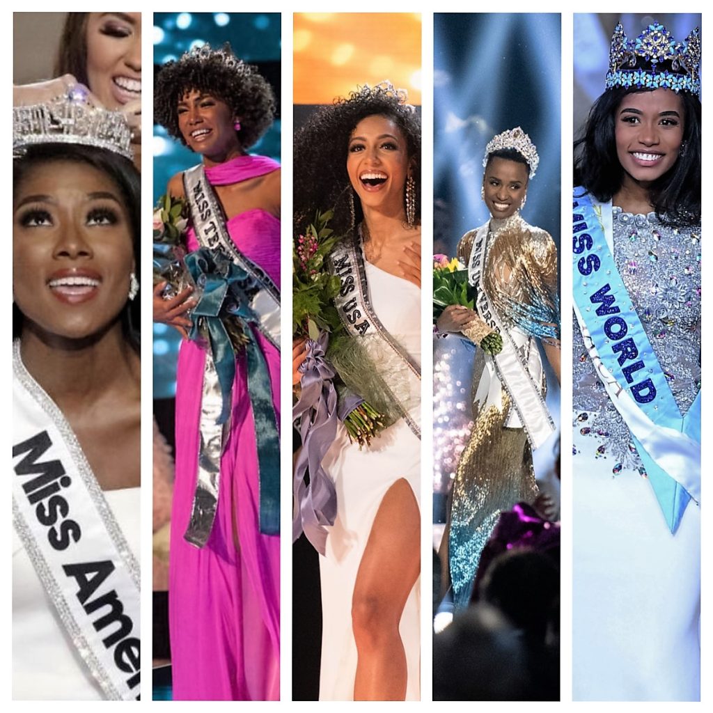 Las máximas representantes de los principales concursos de belleza ...