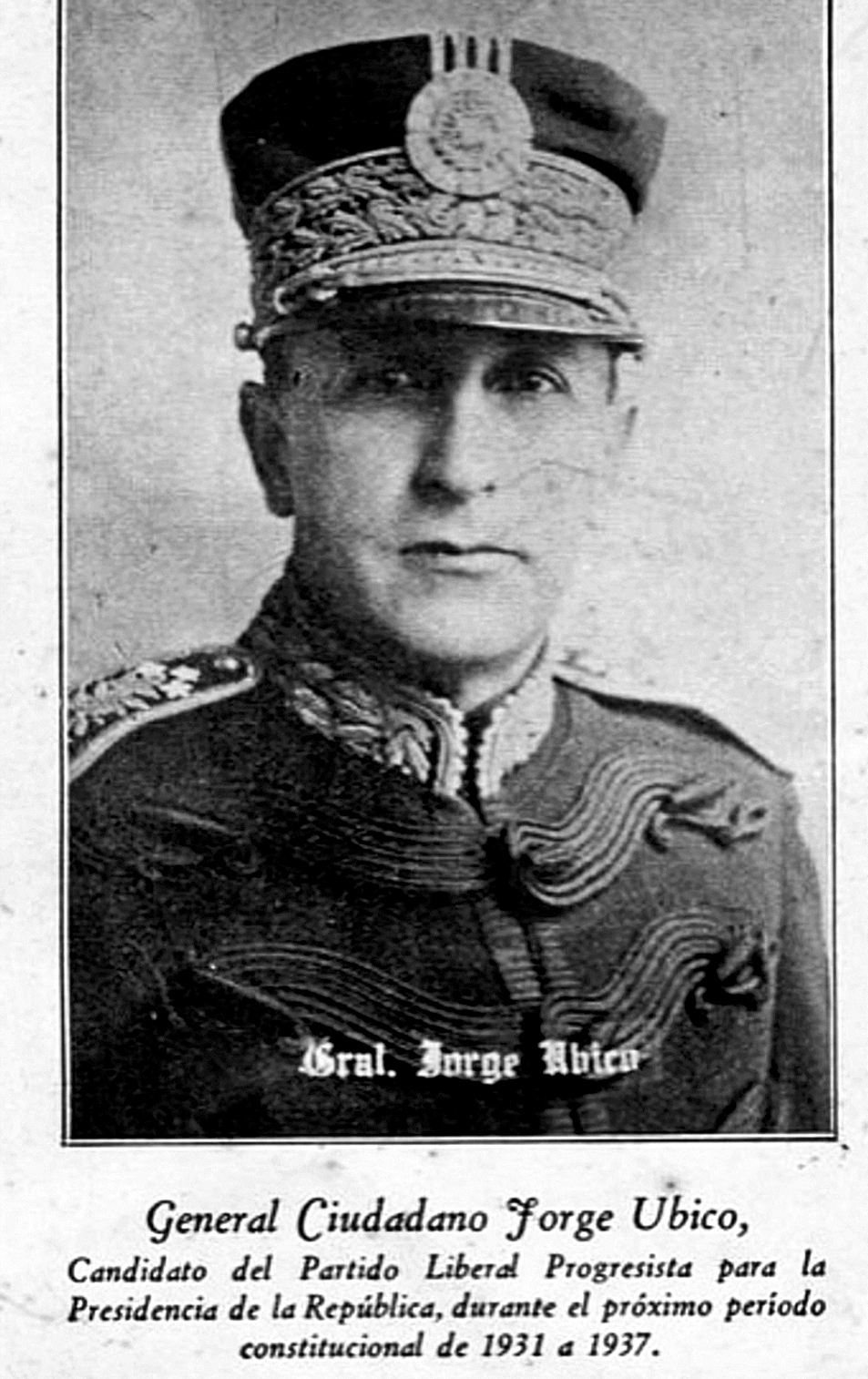 Historia de Guatemala: Jorge Ubico llega al poder en 1931