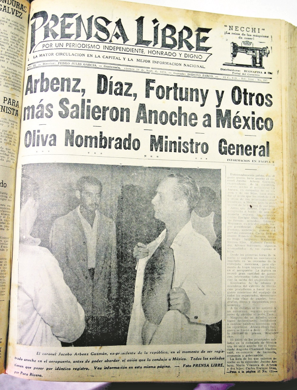 Historia de Guatemala: Triunfa PB Success y dimite Jacobo Árbenz en ...