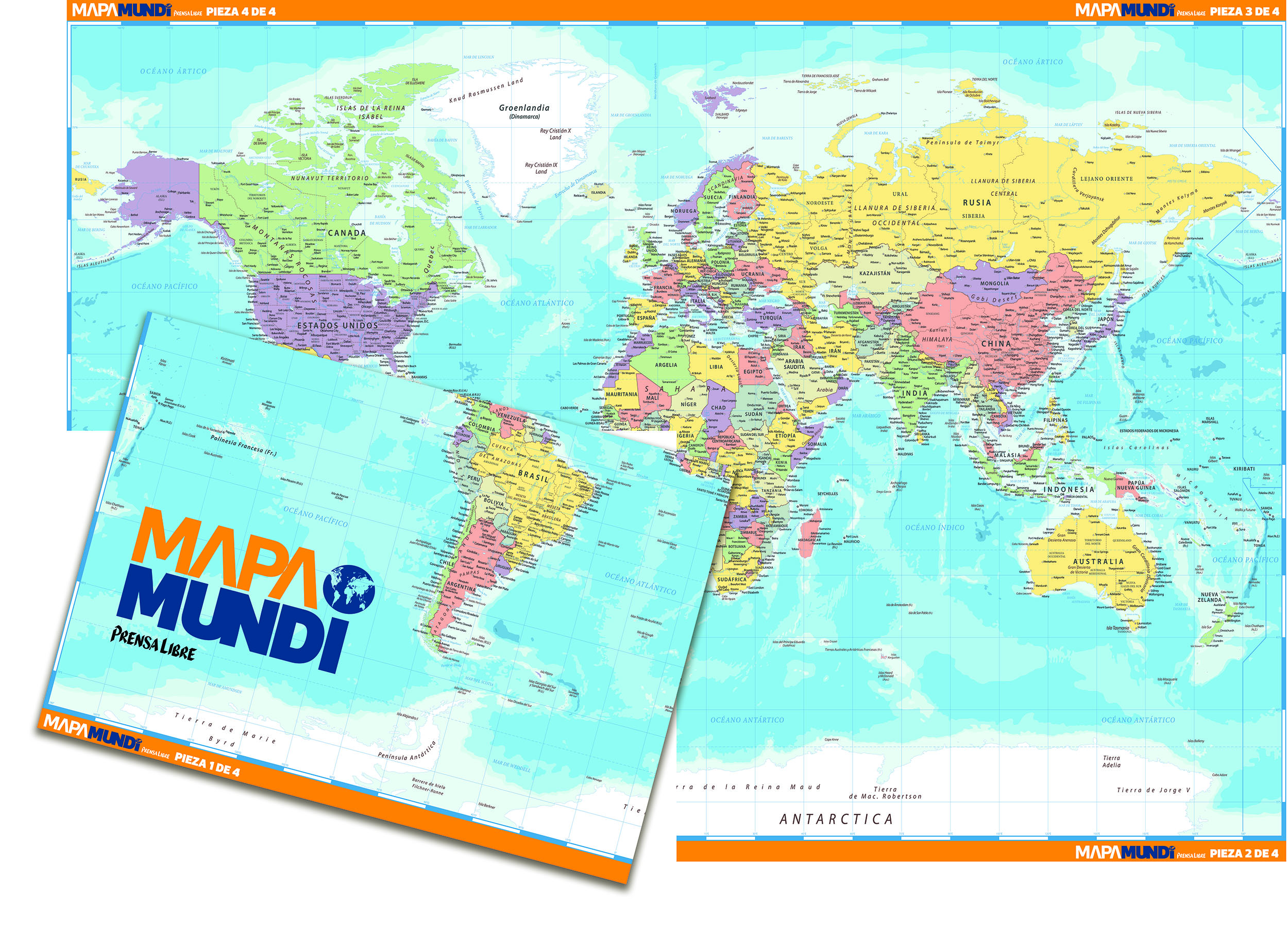 Prensa Libre publicará proyectos formativos: Mapamundi armable y Serie ...