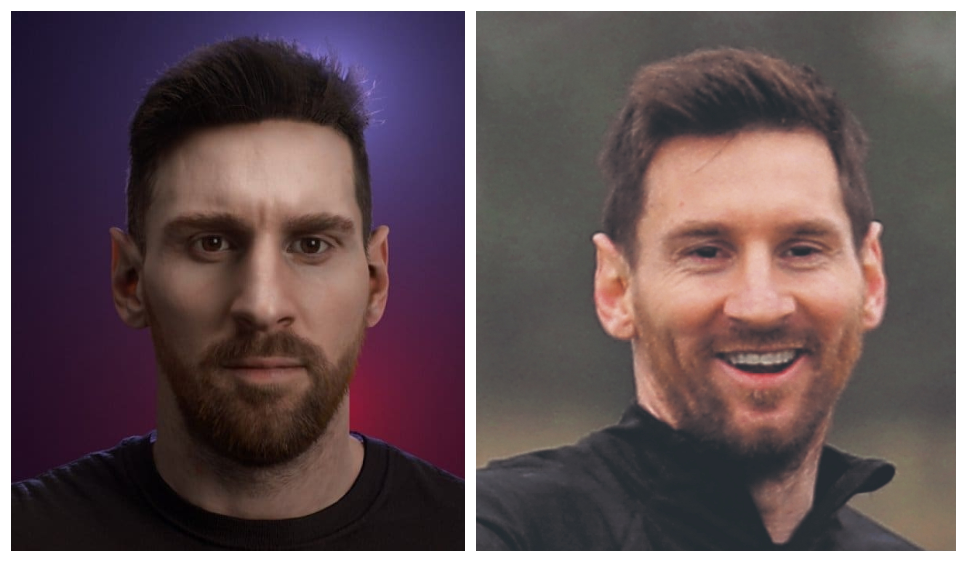 El impresionante parecido del rostro de Lionel Messi en la nueva ...