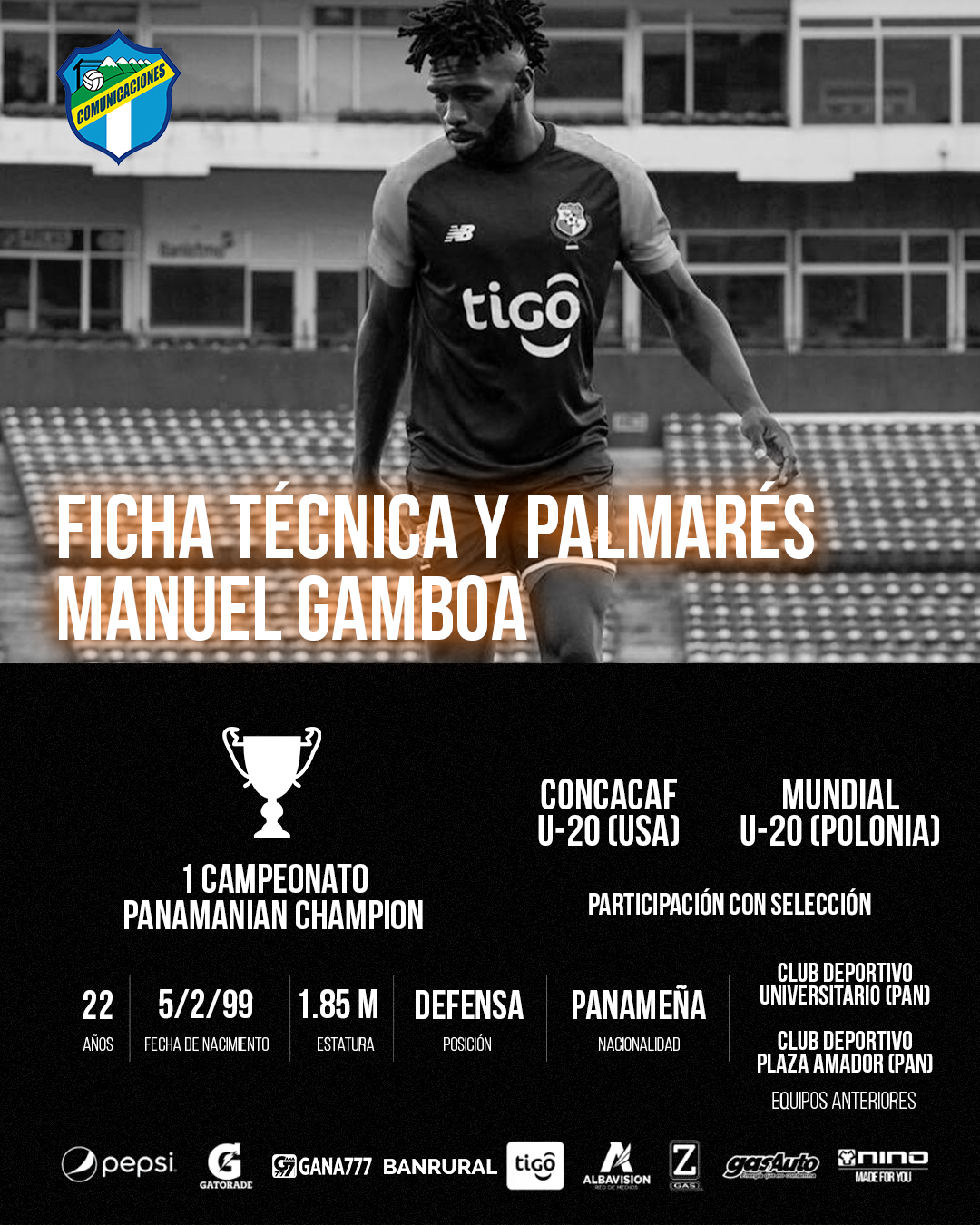 Manuel Gamboa, el panameño que llega para reforzar a Comunicaciones en ...