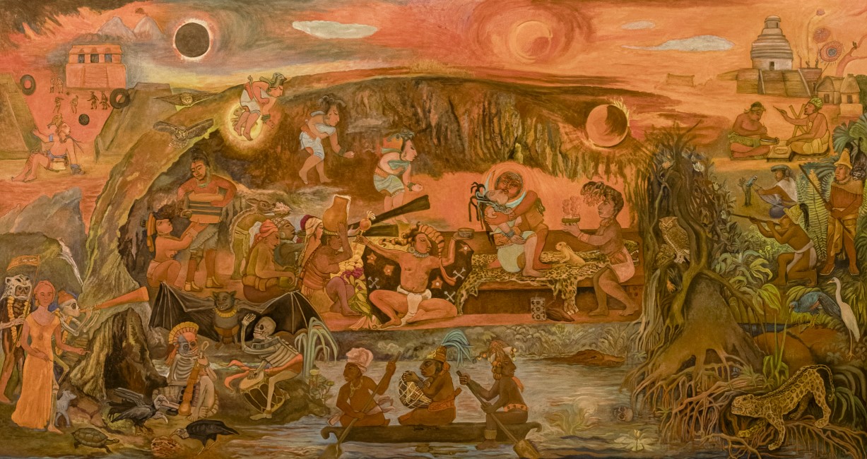 Guatemalteca Rina Lazo es la primera muralista que expone en Bellas Artes