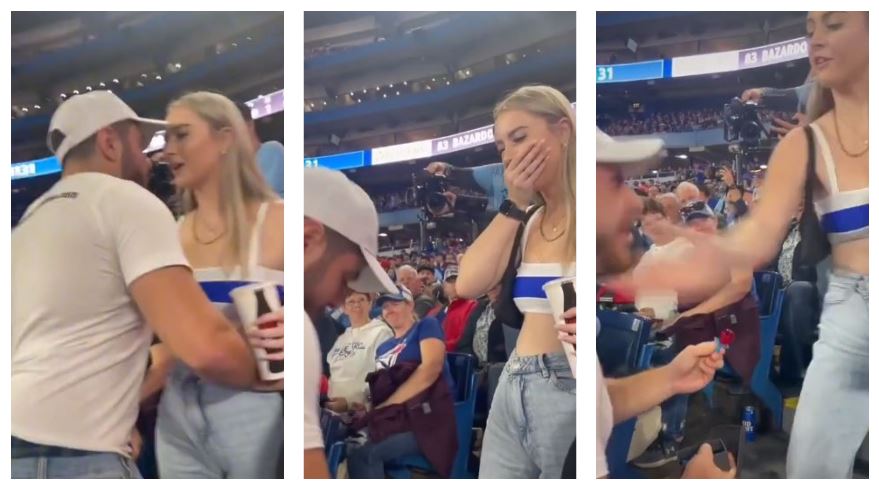 ¡Lo rechazó! Hombre pide matrimonio con anillo de dulce y su novia le da una cachetada