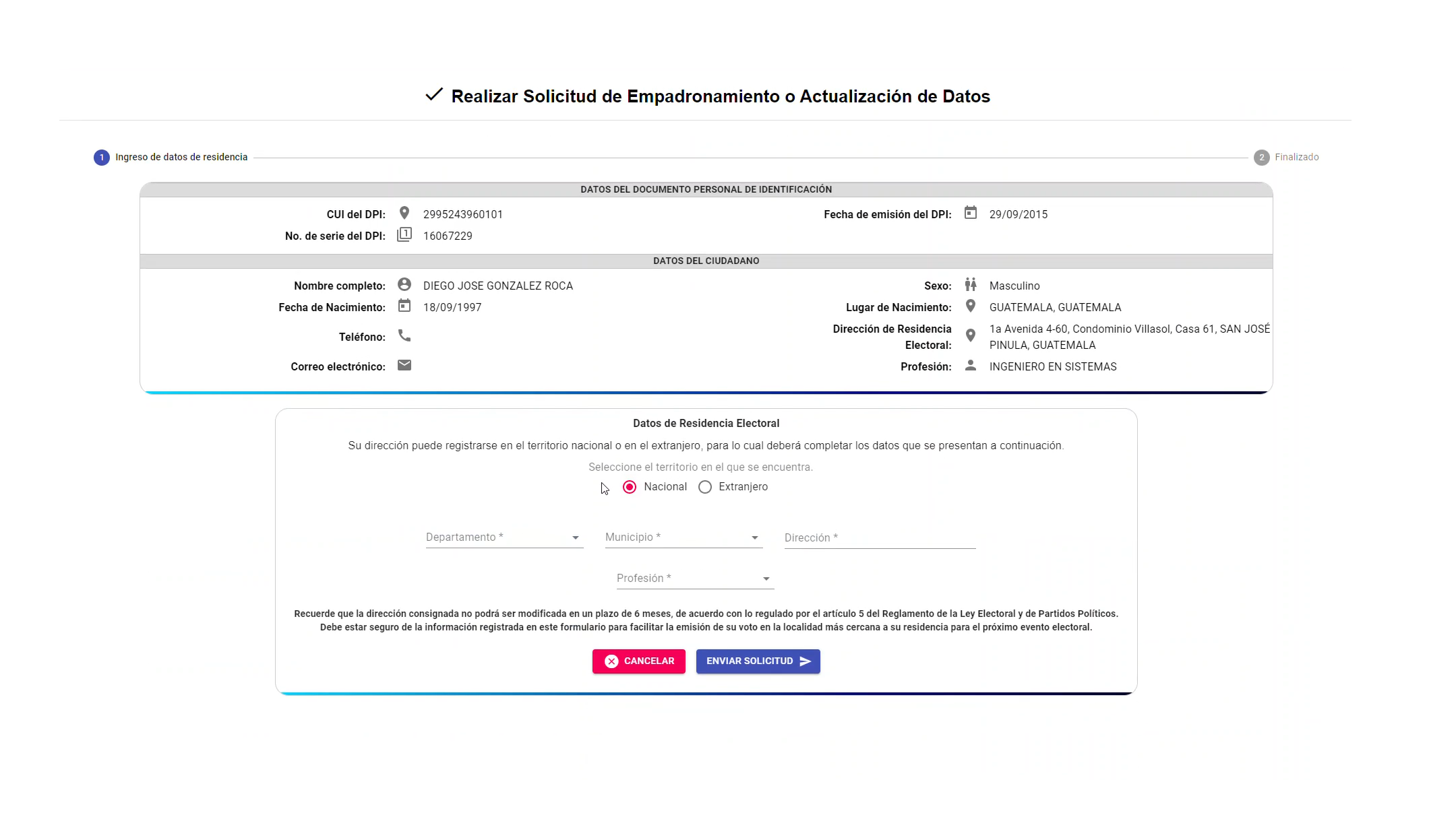 ¿Cómo empadronarse en línea en Guatemala?
