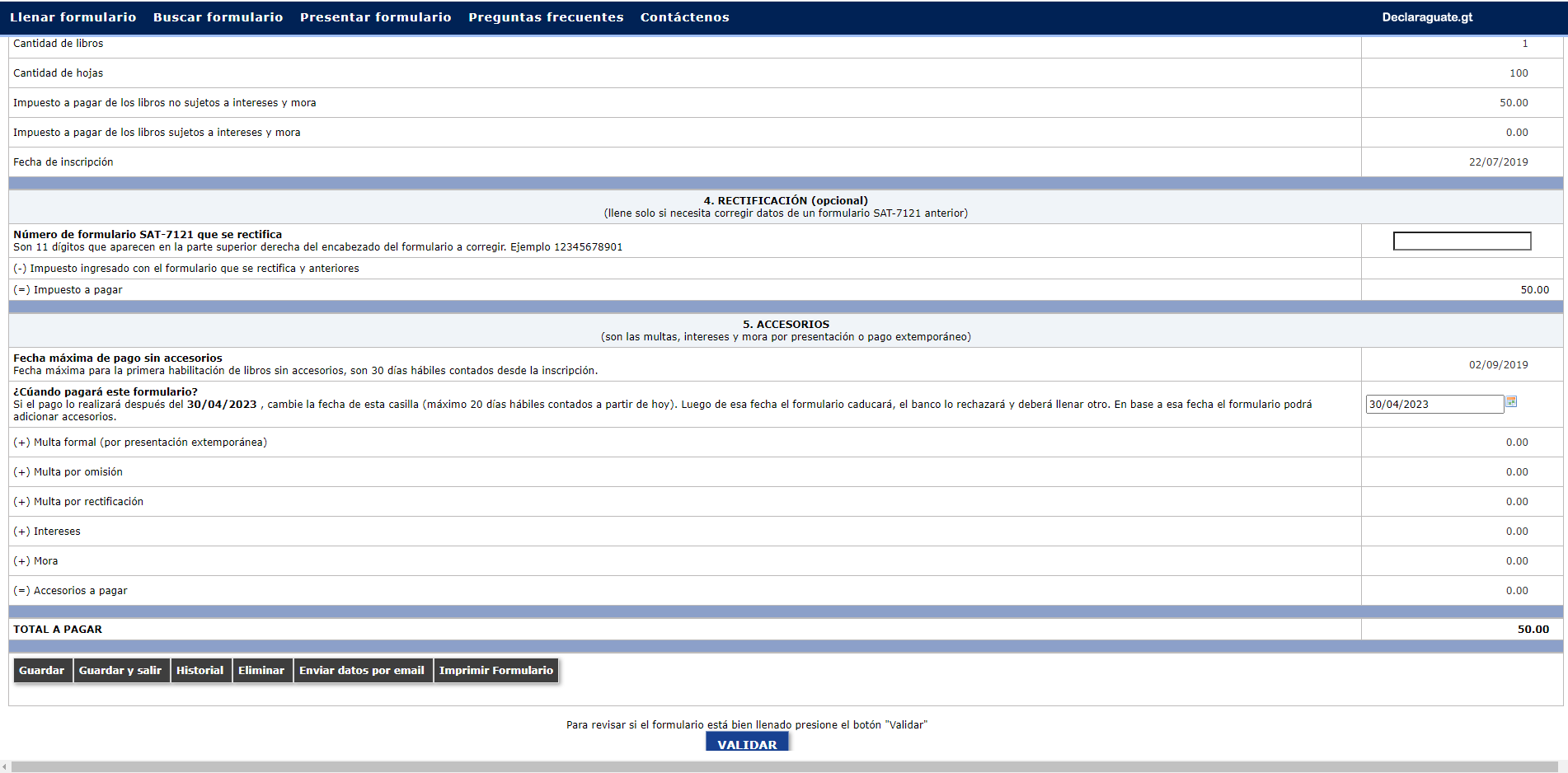 Cómo llenar el libro electrónico tributario de la SAT