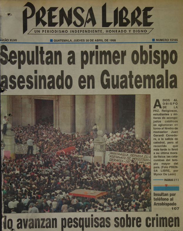 A 25 años de la muerte de Monseñor Gerardi, una impronta de luz y ...