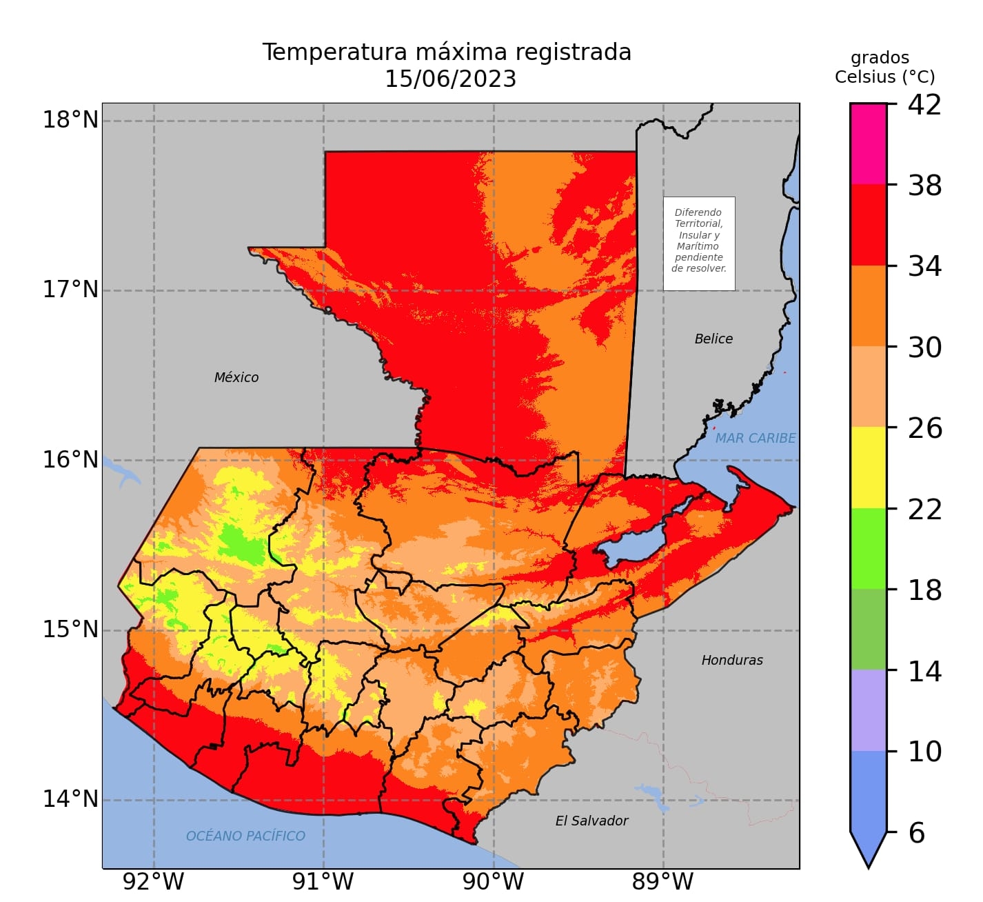 Calor en Guatemala: mapas muestran el aumento de las temperaturas en junio 2023