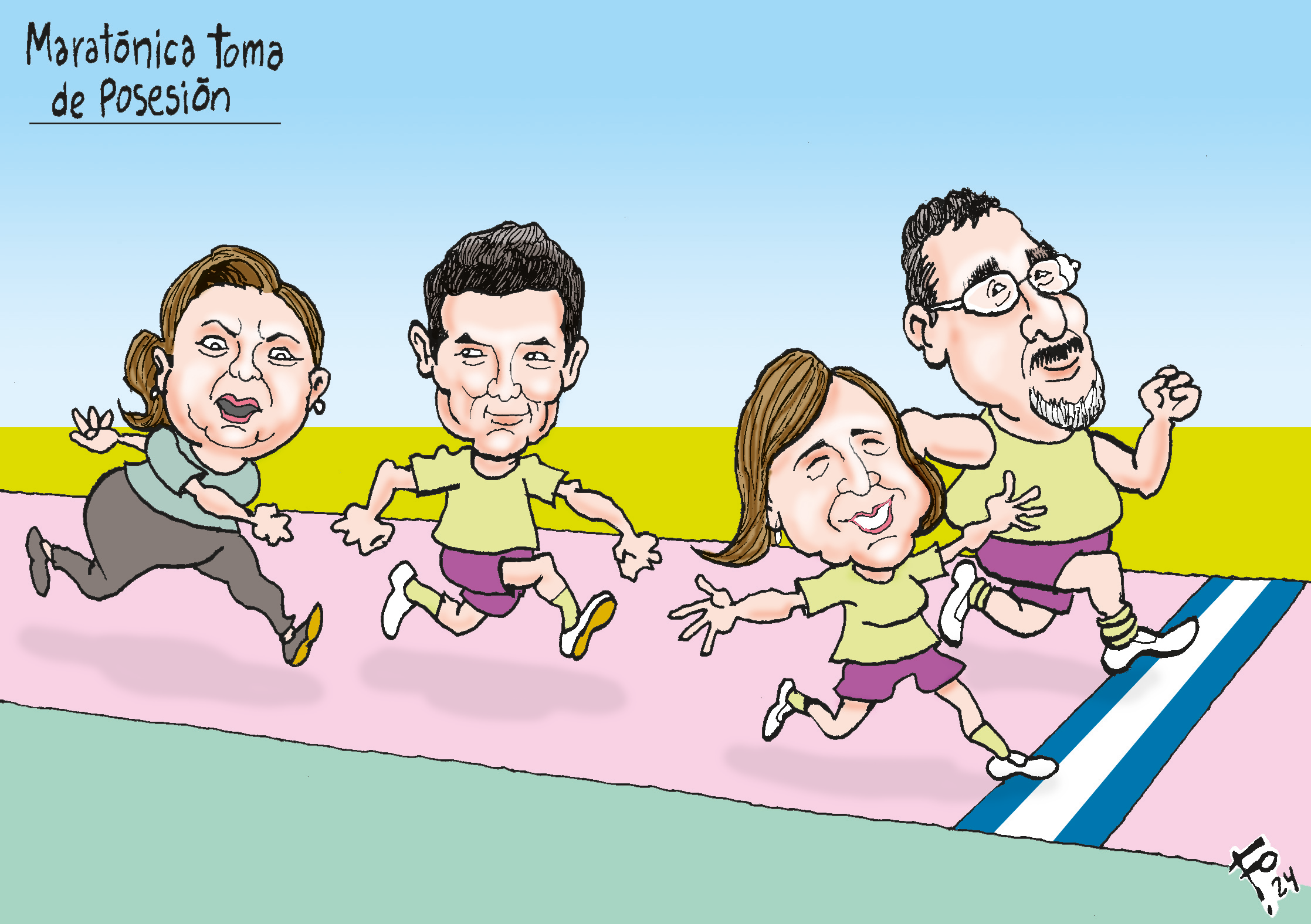 Maratónica toma de posesión