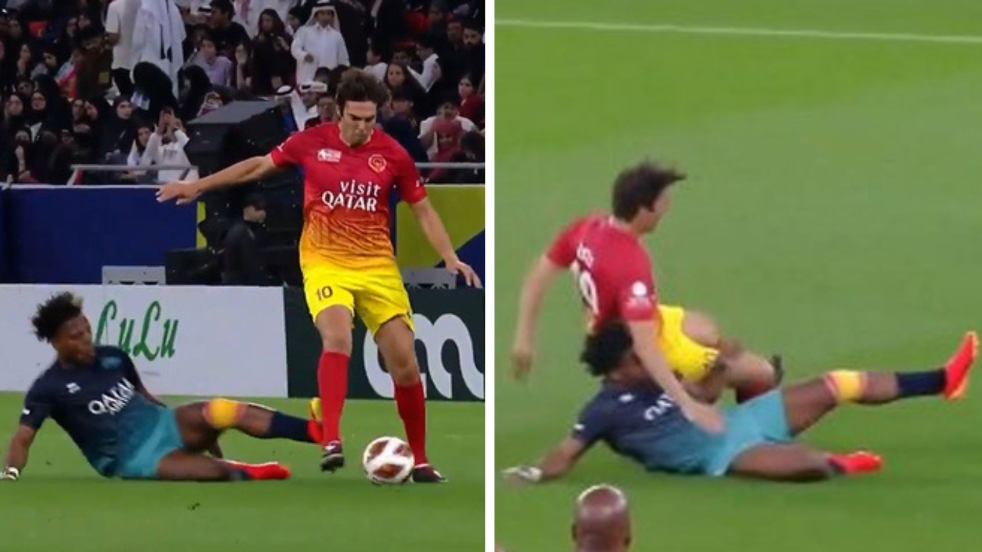 La Brutal Entrada De Speed A Kaká En Partido Benéfico
