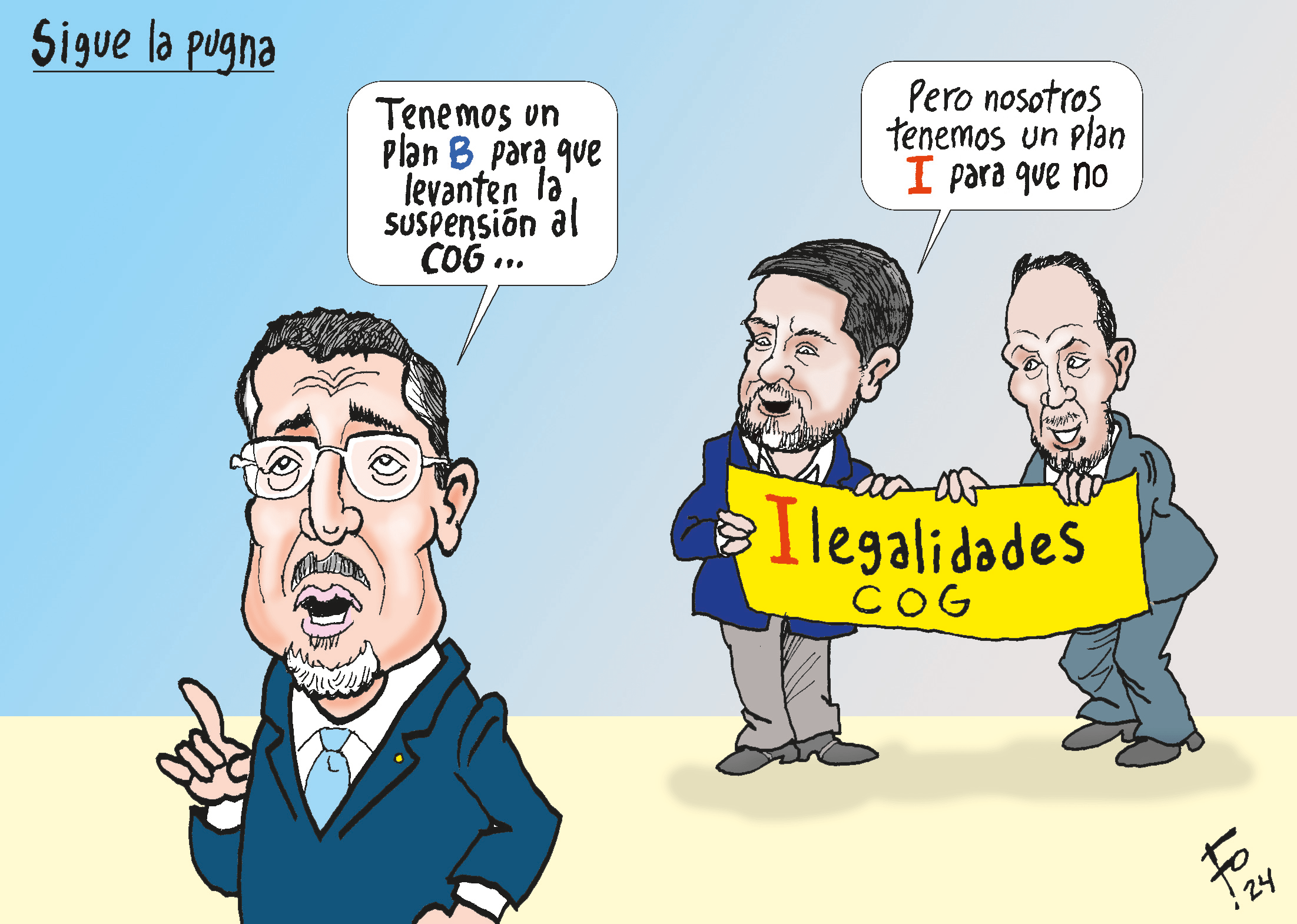 Sigue la pugna