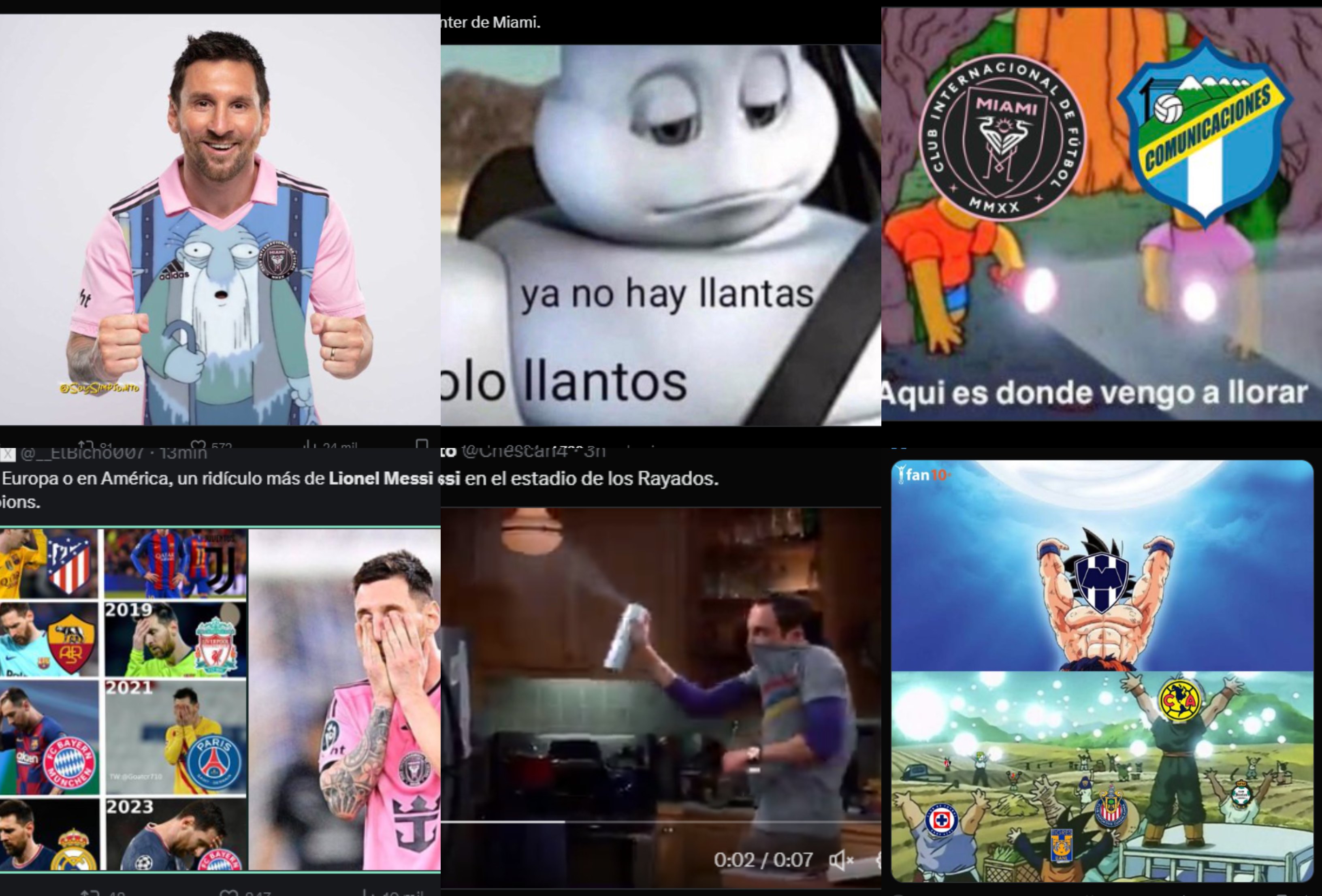 Los memes no perdonan a Lionel Messi y al Inter Miami tras perder ante ...