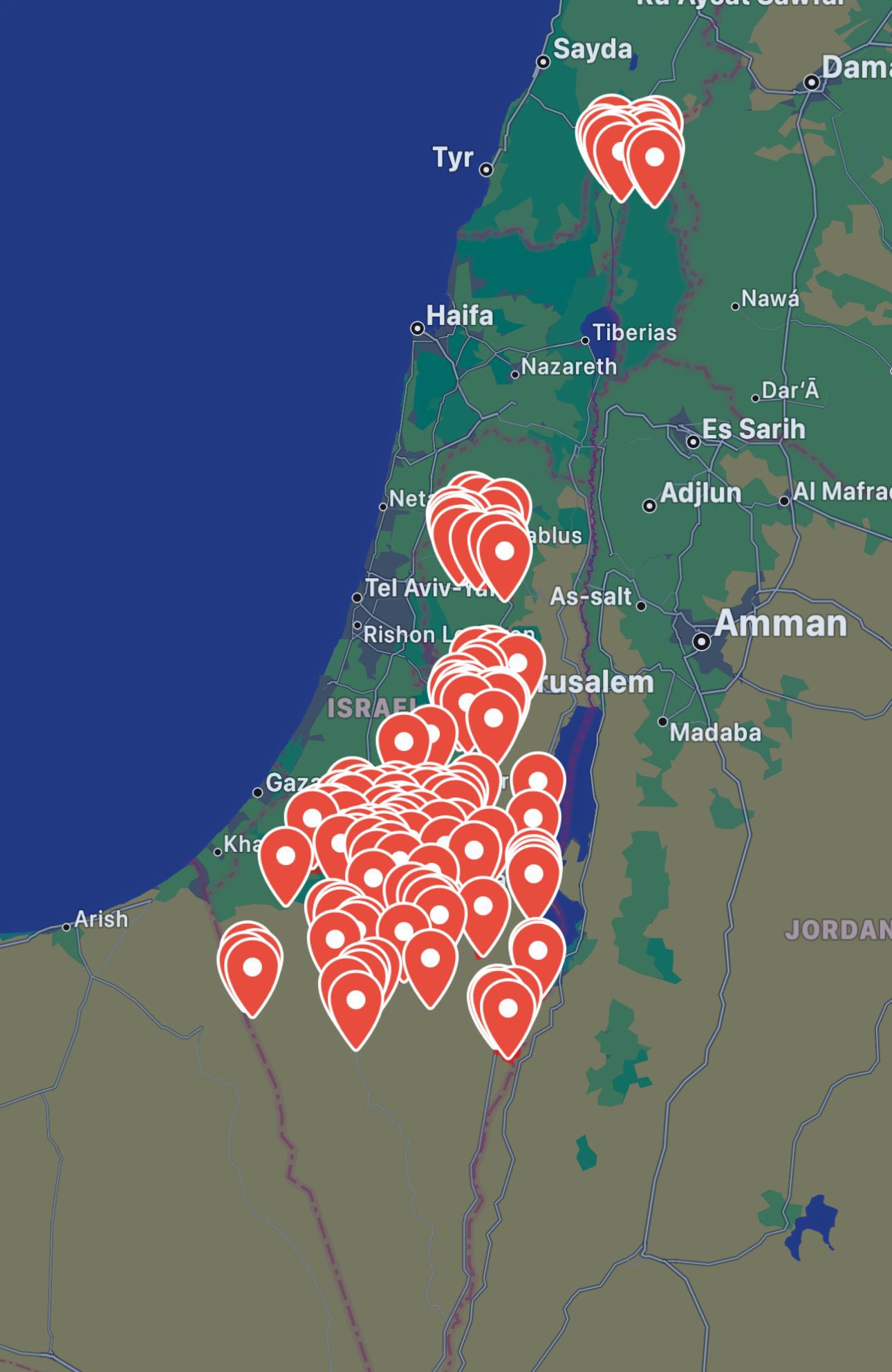 Se oyen alarmas antiaéreas en varios puntos de Israel