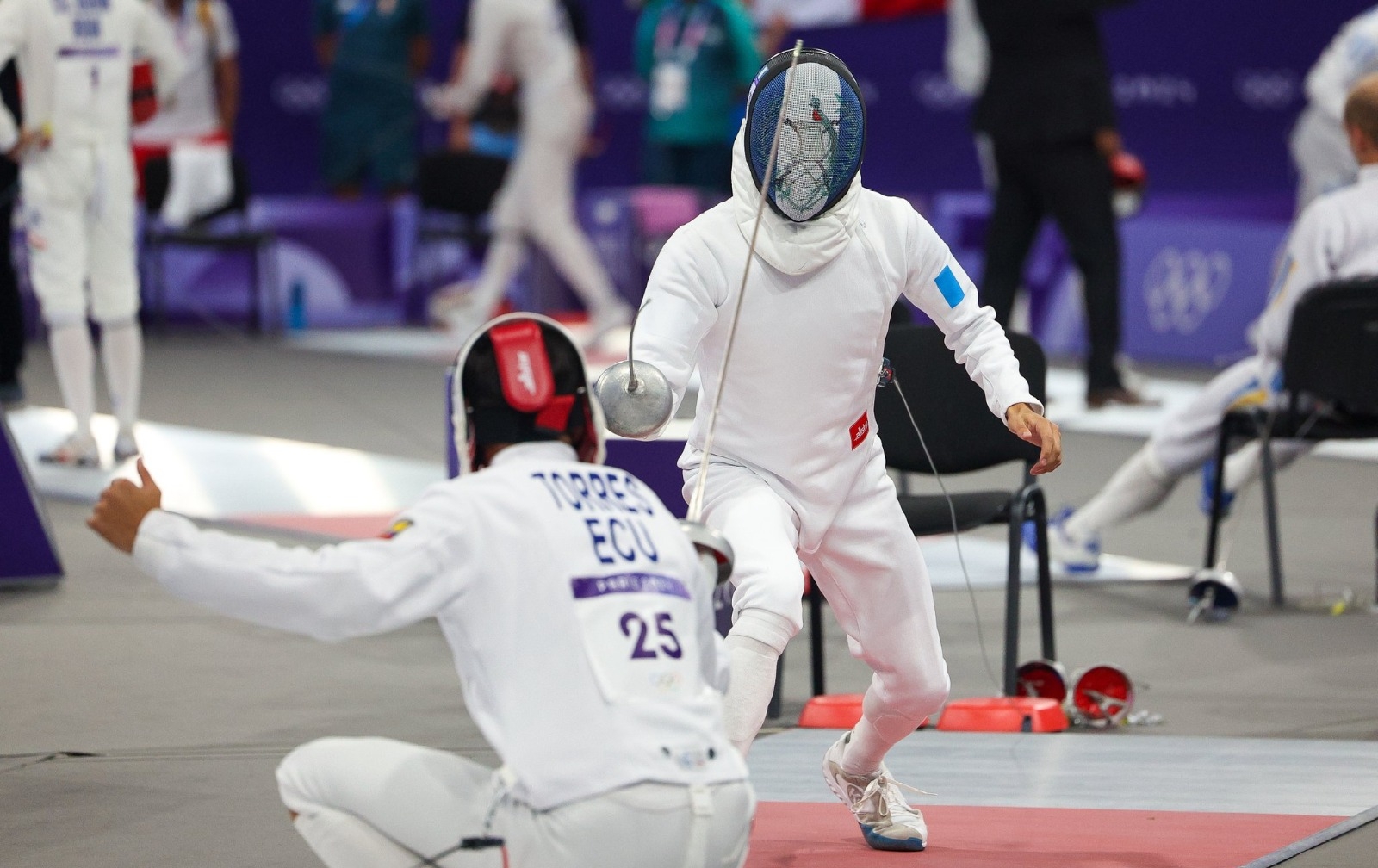 Andrés Fernández inicia el pentatlón moderno con una buena ronda de esgrima