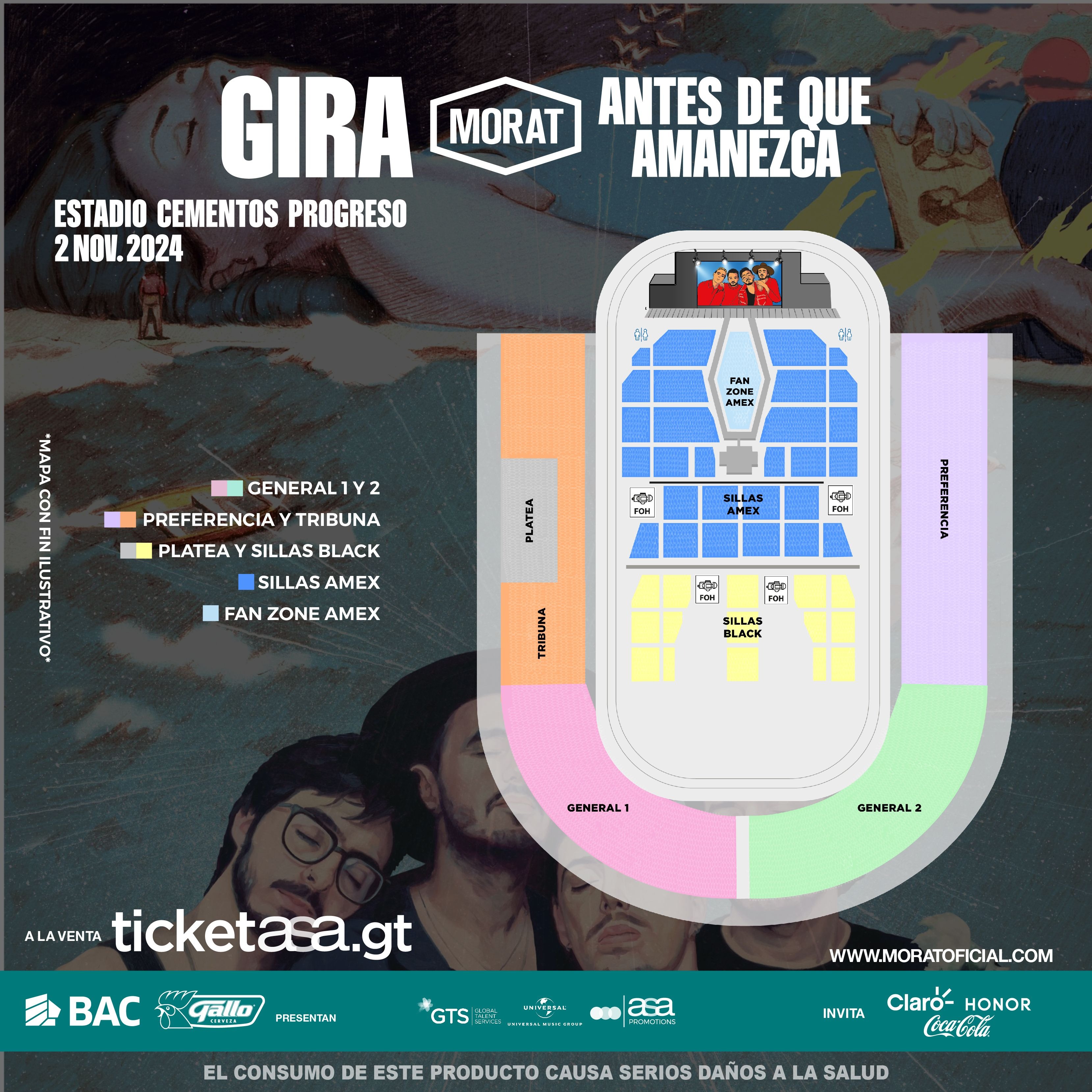 ¿Cuándo es el concierto de Morat en Guatemala 2024?