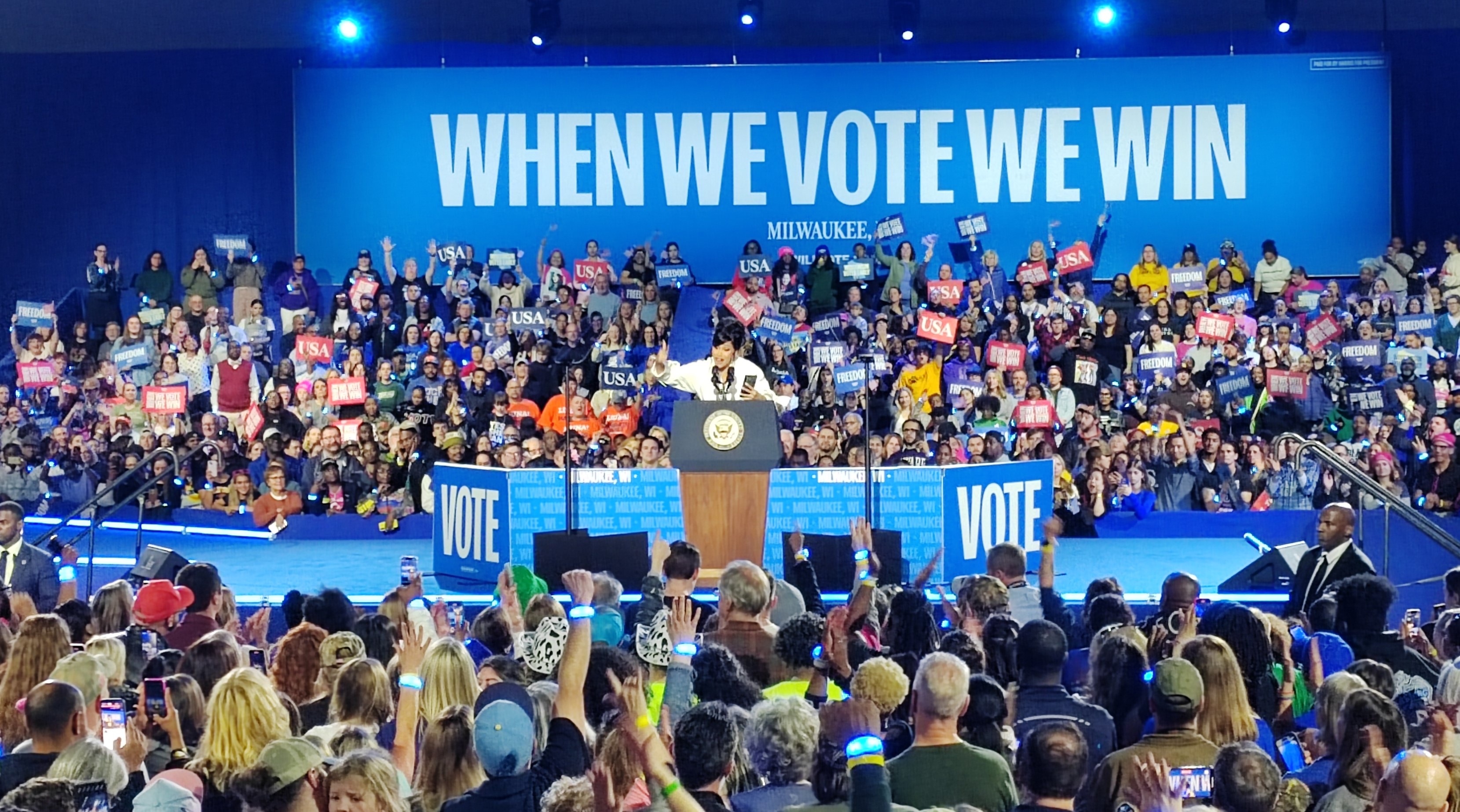 Desde adentro: Así son los mítines de Kamala Harris y Donald Trump