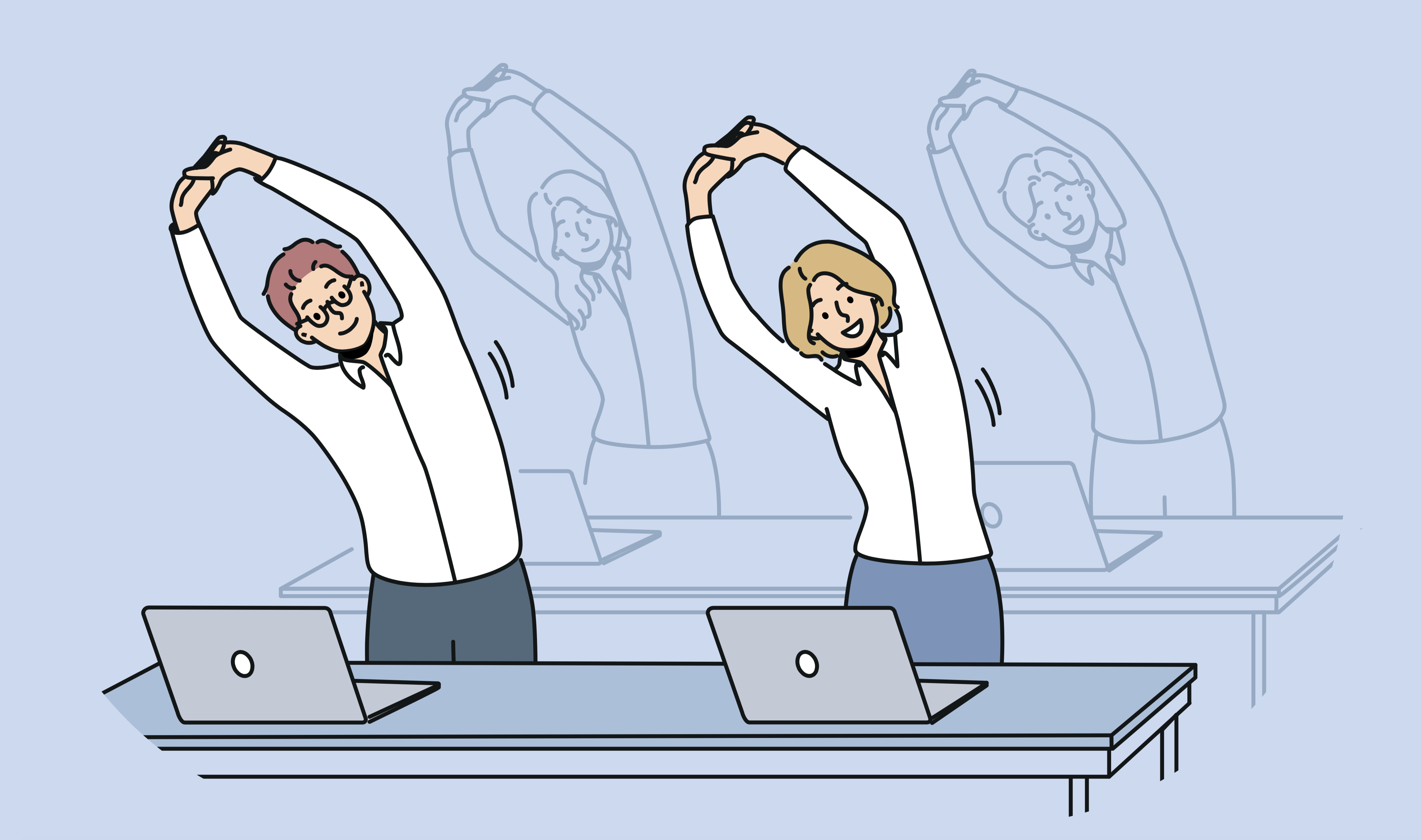 Estiramientos para personas que pasan mucho tiempo sentadas