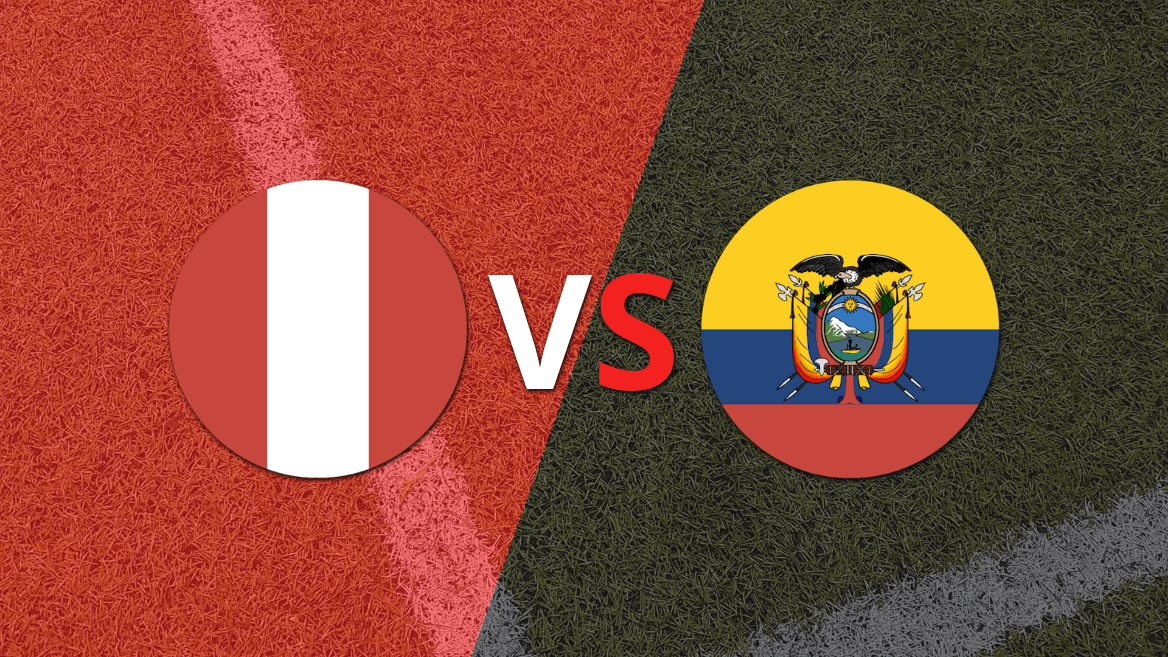 Perú y Ecuador llegan al segundo tiempo sin goles
