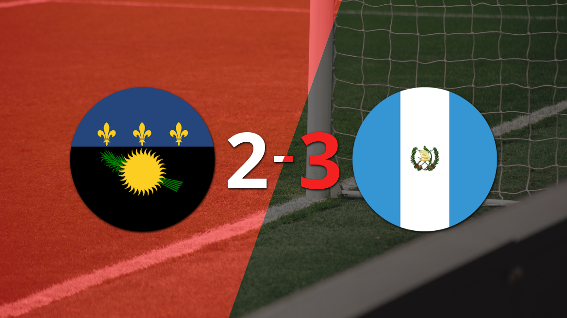 ¡Partidazo! Guatemala le ganó 3-2 a Guadalupe