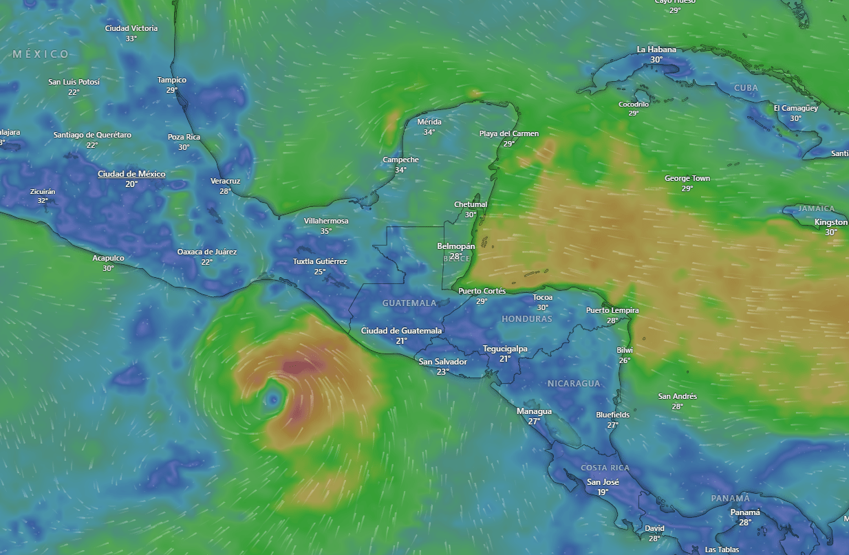 EN VIVO: Seguimiento de la trayectoria de la tormenta Erick