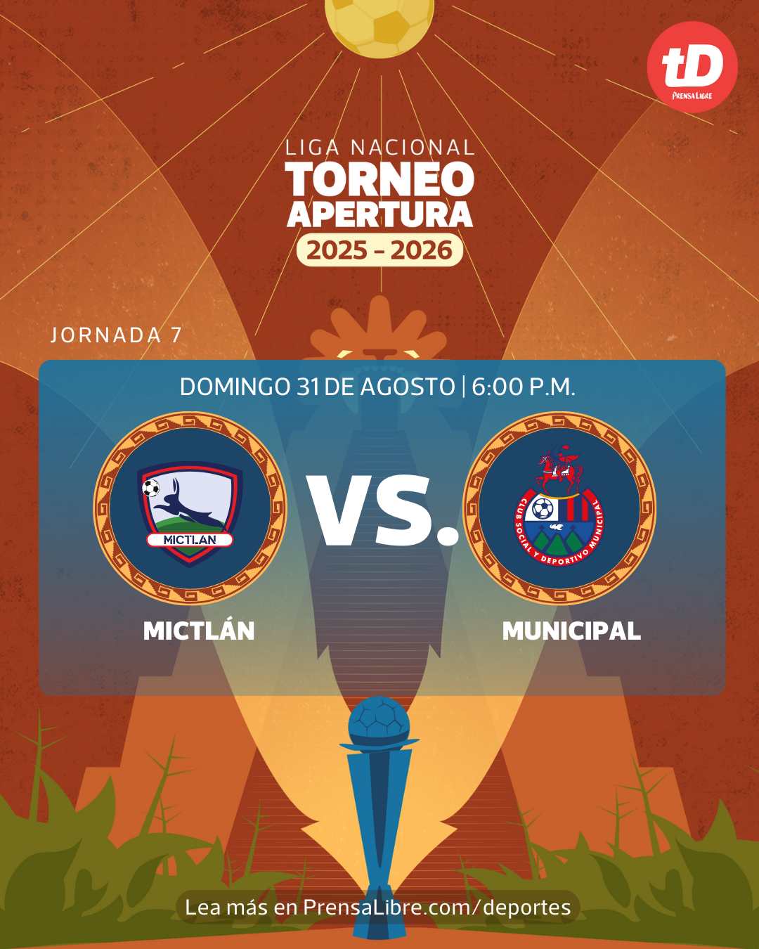 EN VIVO| Mictlán vs. Municipal por la séptima jornada del torneo ...