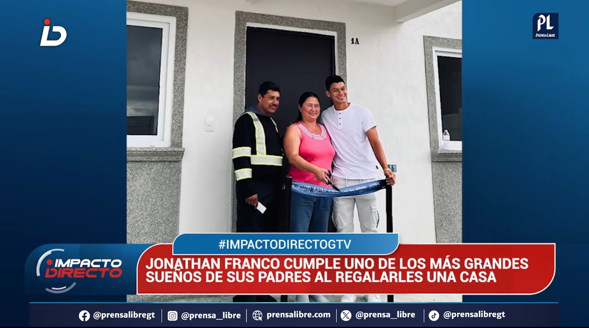 Jonathan Franco cumple el sueño de sus padres con emotivo gesto familiar