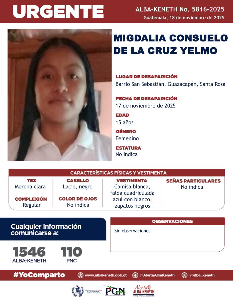 Migdalia Consuelo de la Cruz: la joven que salió a estudiar y fue ...
