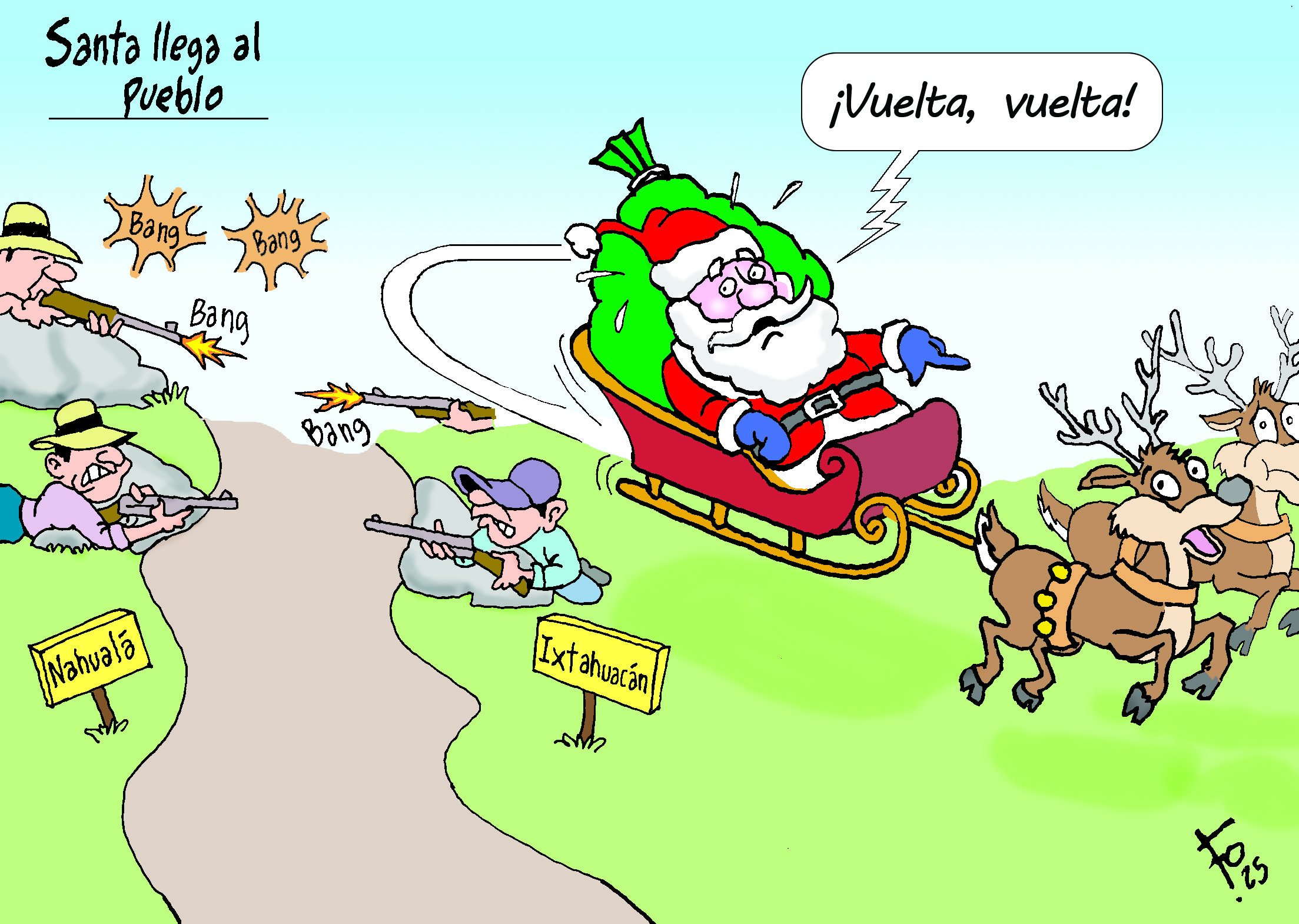 Santa llega al pueblo
