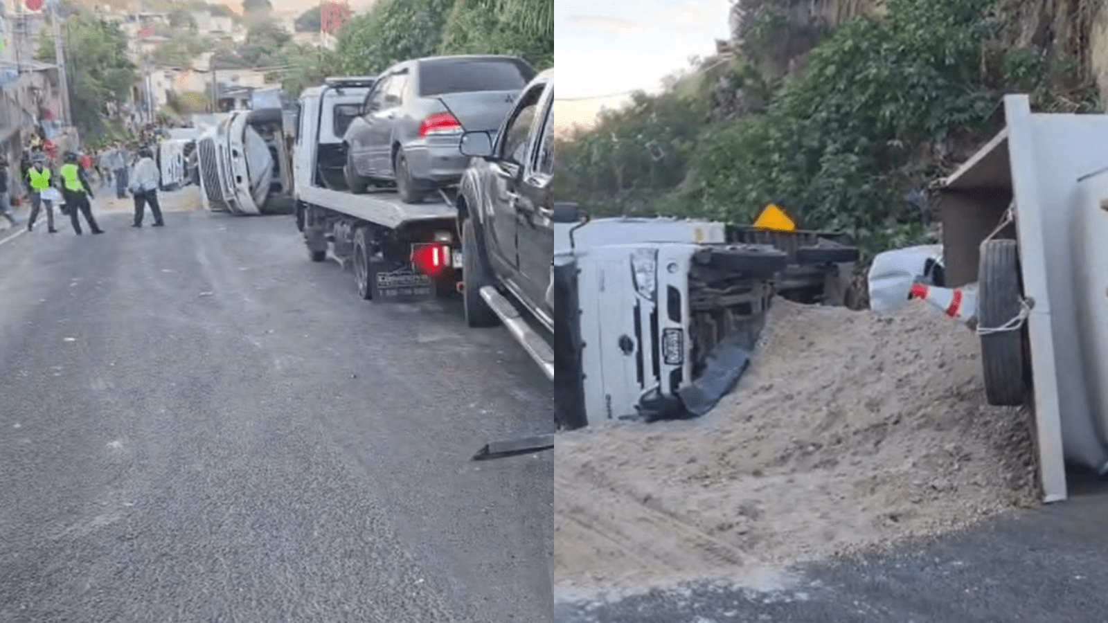 Choque múltiple colapsa tránsito en la cuesta del Zope, Bárcena, Villa ...