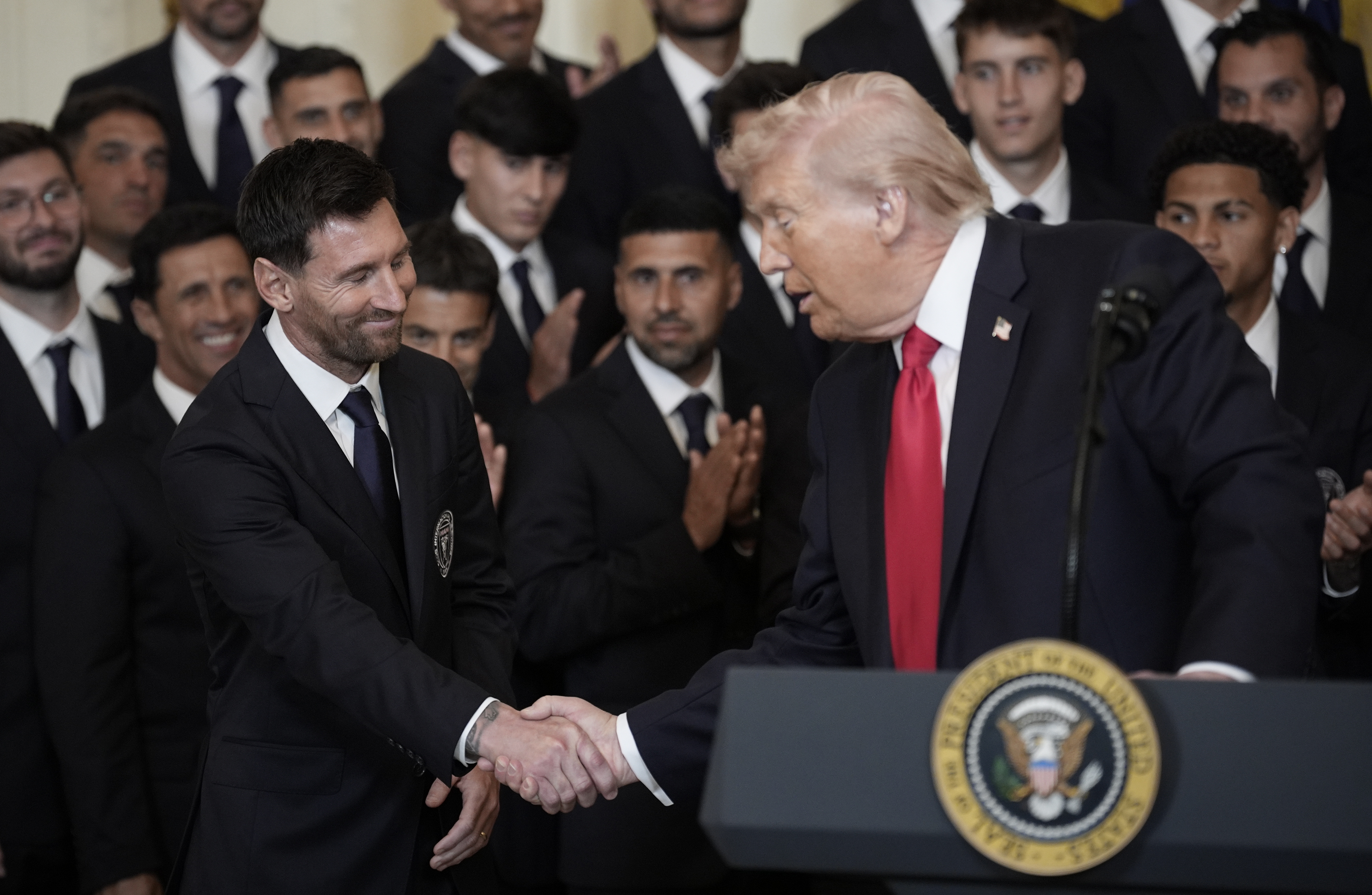 "Es un privilegio darle la bienvenida a Leo Messi": Así recibió Trump ...